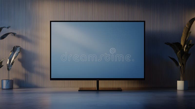 Professional Clean Screen Broadcast Setup for Modern Interiors ...