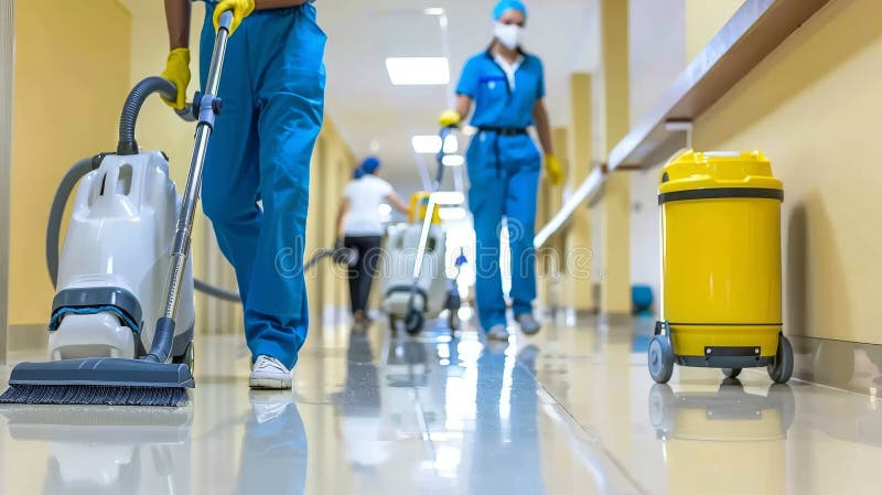 Professional Cleaners Isometric Icons Set Stock Vector - Illustration ...