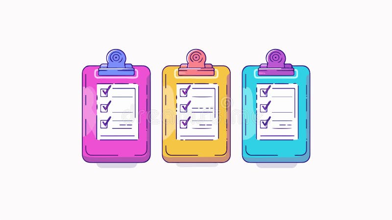 Professional Clipboard Checklist Icon for Assessments Stock Vector ...