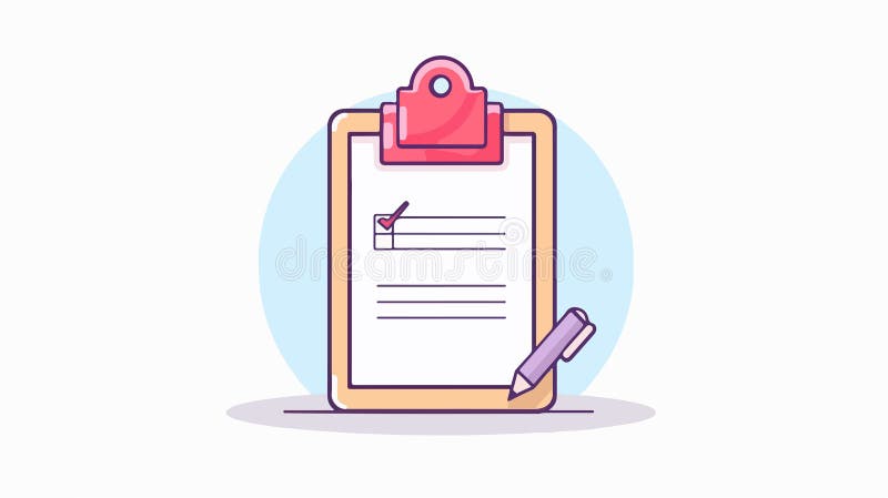 Professional Clipboard Icon for Action Planning Tasks Stock Vector ...
