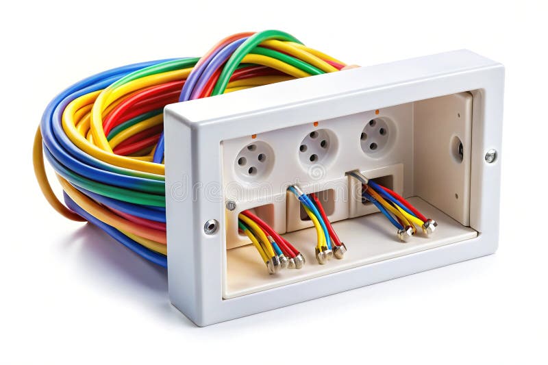 A Professional CloseUp of a Modern Electrical Socket Box with Detailed ...