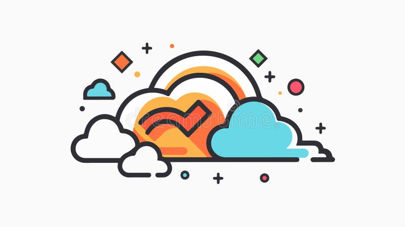 Professional Cloud Migration Icon for Cloud Computing Solutions Stock ...