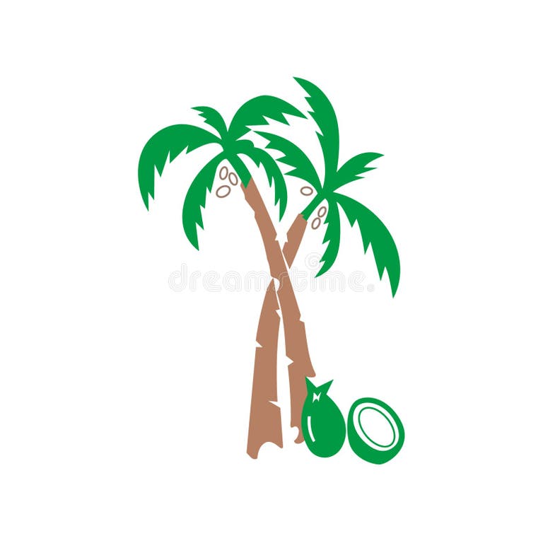 Professional Coconut Trees Vector Image Stock Vector - Illustration of ...