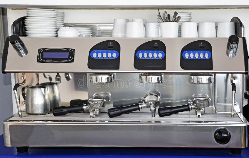 Professional Coffee Machine Stock Image - Image of business, espresso ...