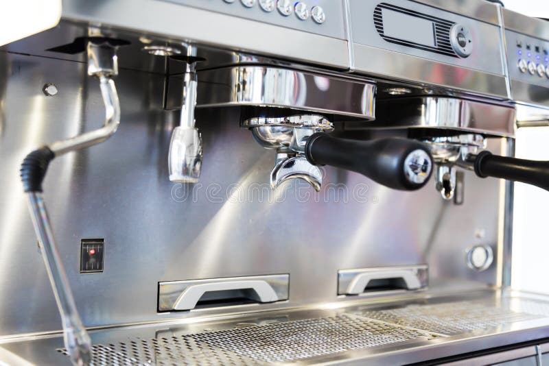 Professional Coffee Machine Stock Image - Image of preparation, shop ...