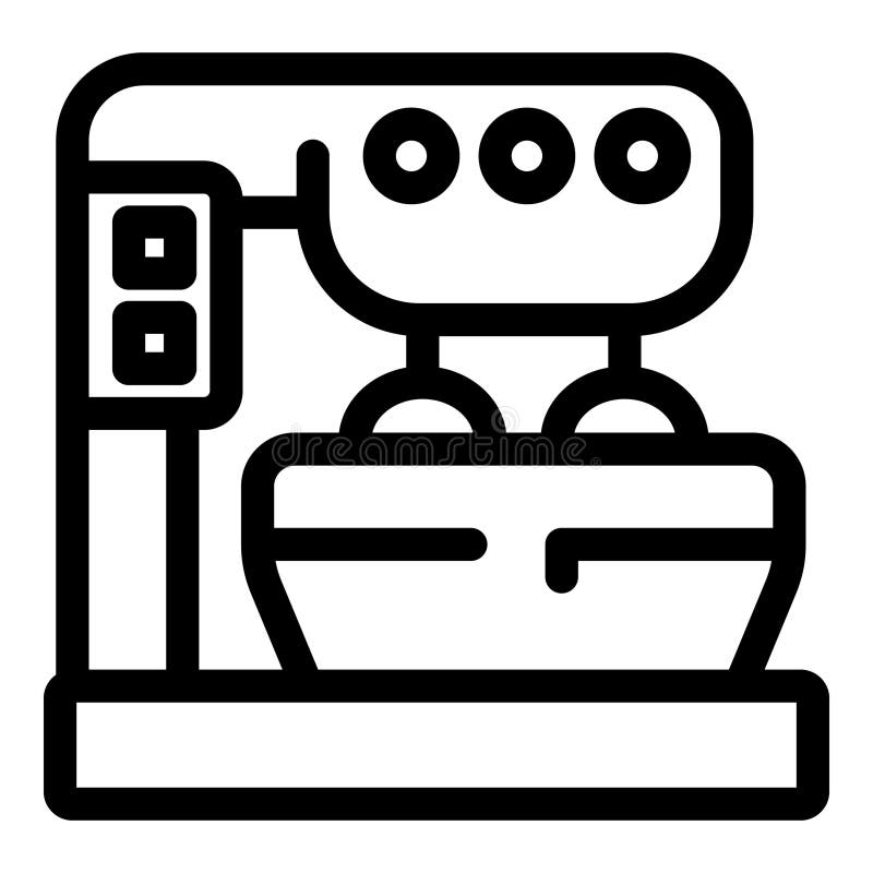 Professional Coffee Machine Brewing Delicious Beverage Icon Stock ...