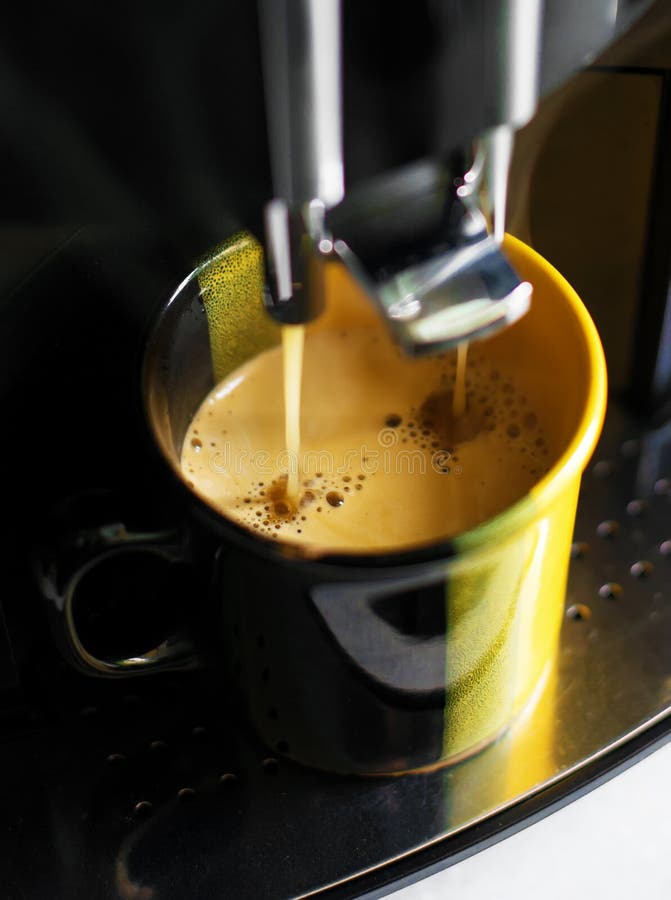 Professional Coffee Machine. Stock Image - Image of breakfast, caffeine ...