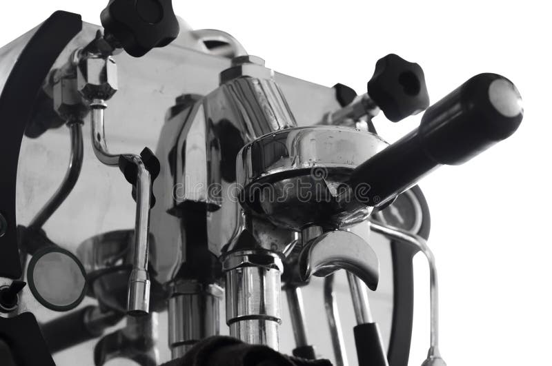 Professional Coffee Machine Making Espresso in a Cafe Stock Photo ...