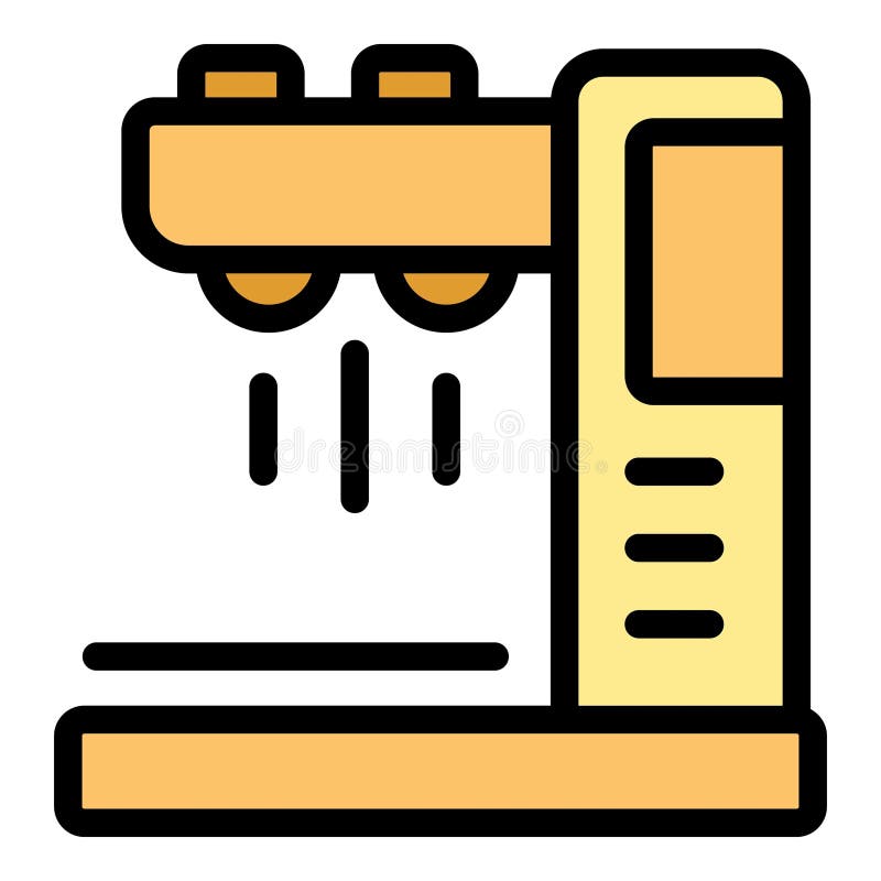 Professional Coffee Machine Making Espresso Using Hot Water Stock Vector - Illustration of ...