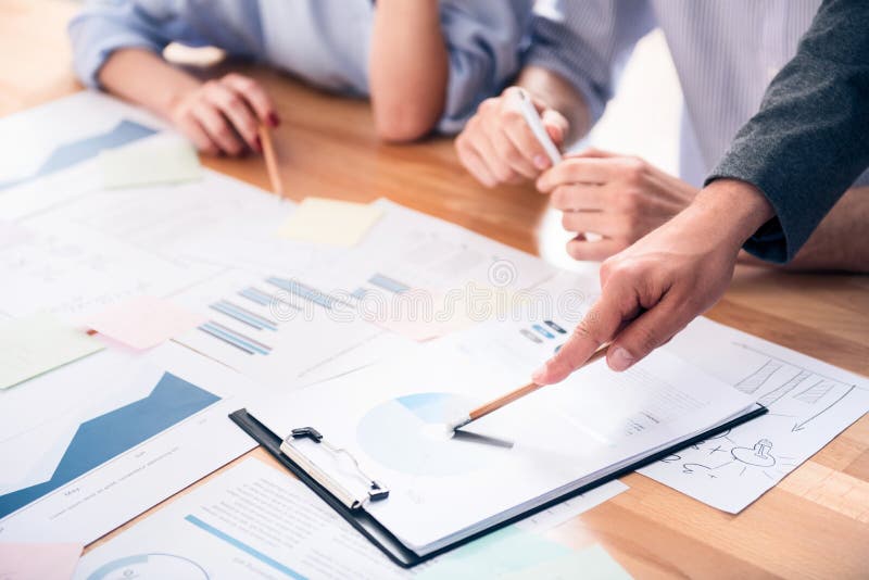 Professional Colleagues Working Together Stock Image - Image of stylish ...