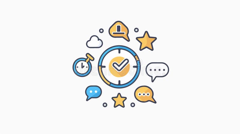 Professional Communication Icon Vector for Timed Projects and ...