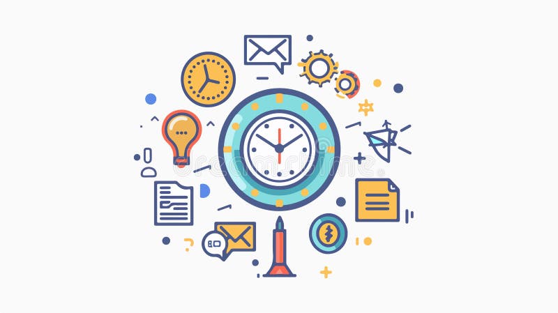 Professional Communication Timed Vector Icon for Digital Designs Stock ...