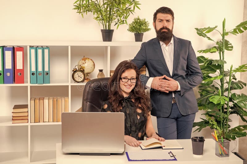 Professional and Competent. Professional Couple at Work Stock Image ...