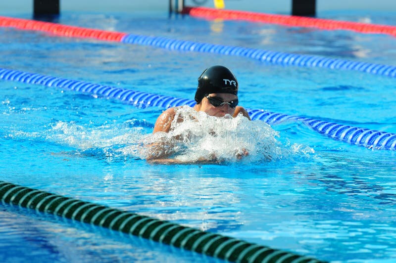 Professional Competitive Swimmer Editorial Photography - Image of caps ...