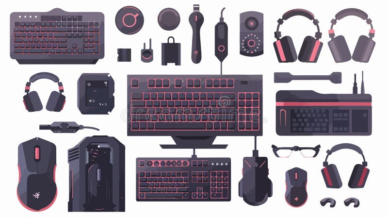 Professional Computer Accessories and PC Equipment Set for Productive ...