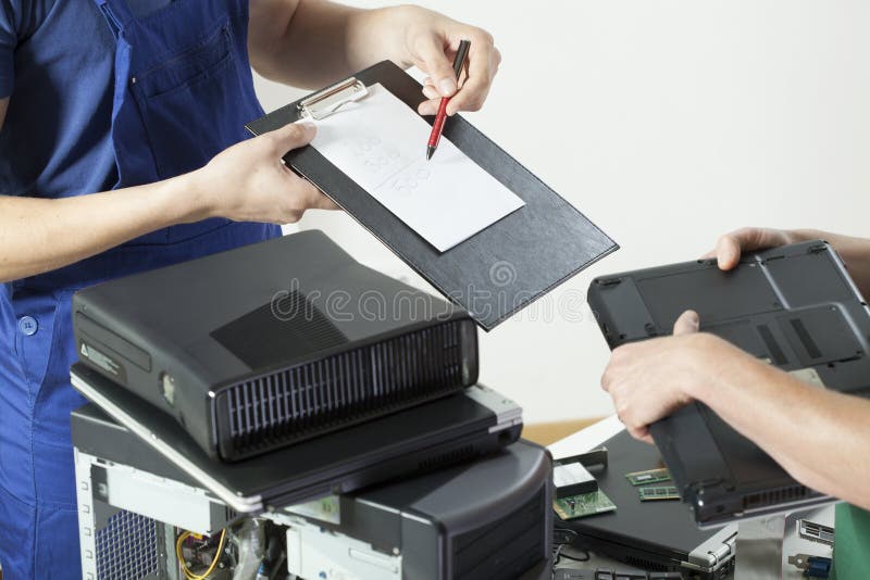 Professional Computer Service Stock Photo - Image of broken, repairman ...