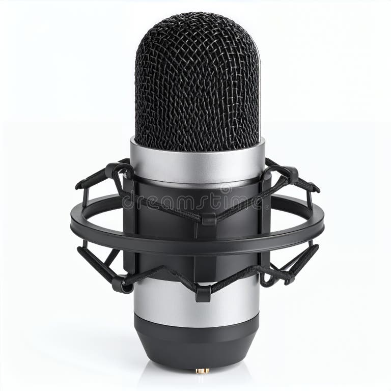 Professional Condenser Microphone Showcasing Pristine Audio Quality in ...