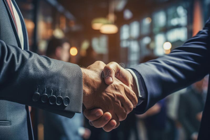Professional Connection As Candidate and Interviewer Shake Hands ...