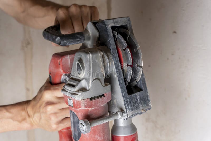 Professional Construction Power Tool for Cutting Strob Stock Photo ...