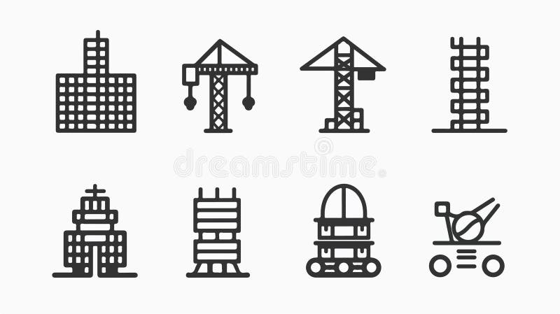 Professional Construction Projects Icon for Industry Use Stock Vector ...