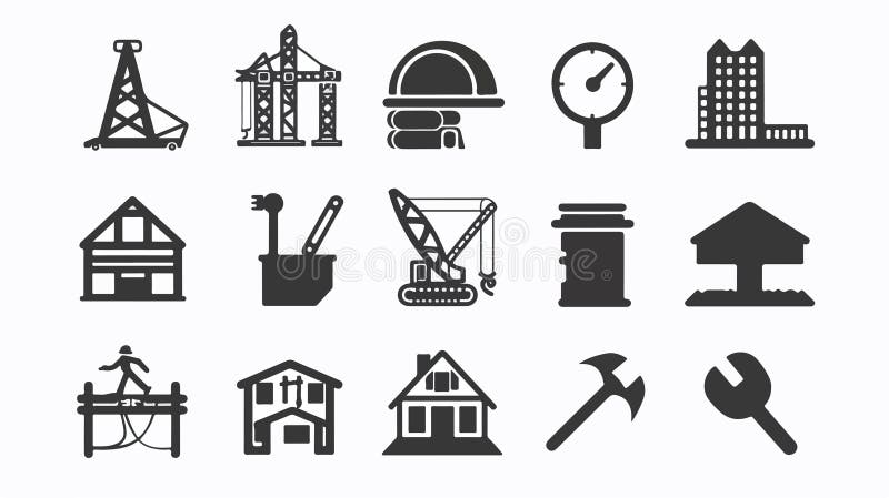 Professional Construction Projects Icon for Industry Use Stock Vector ...