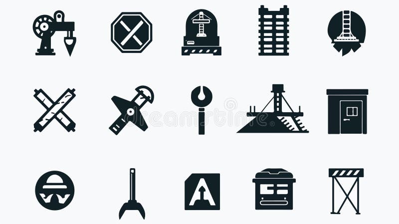 Professional Construction Projects Icon for Successful Building Works ...