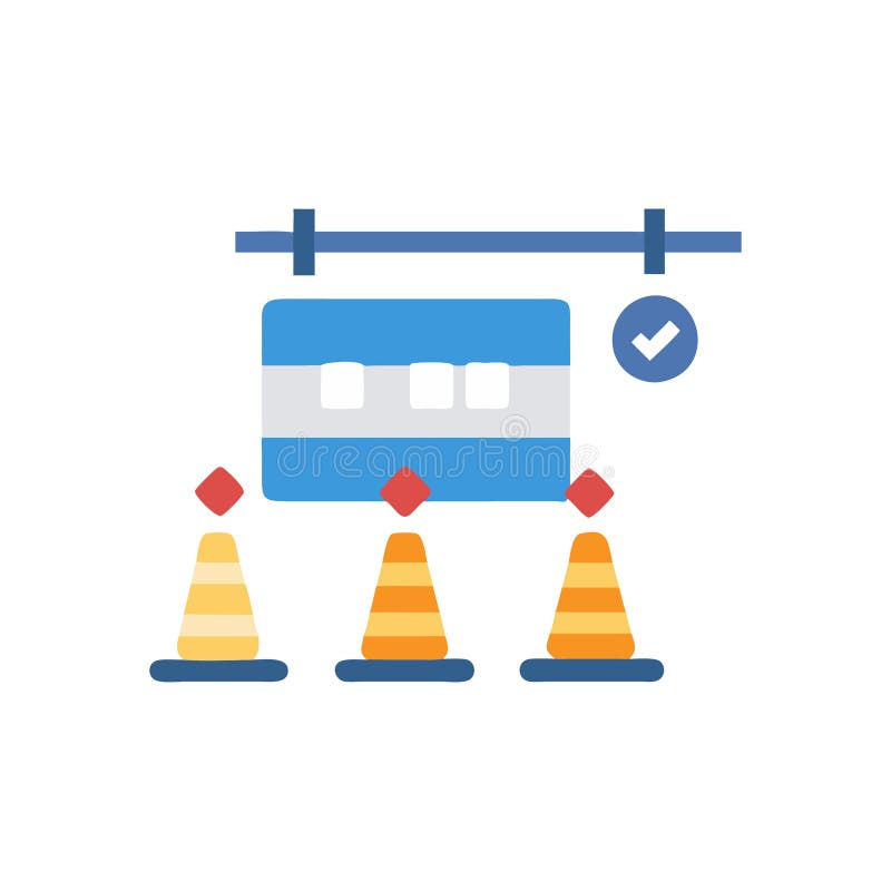 Professional Construction Timeline Icon for Planning Stock Illustration ...