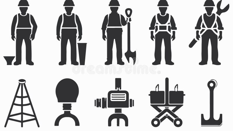 Professional Construction Worker Icon for Construction Related Projects ...