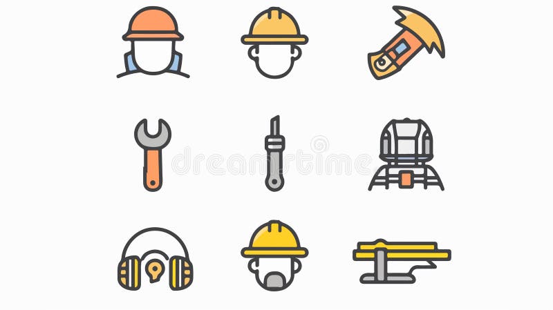 Professional Construction Worker Icon for Creative Projects and Design ...