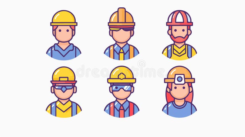 Professional Construction Worker Icon for Industry Usage Stock Vector ...