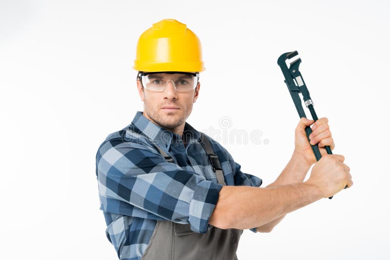 Professional Construction Worker Stock Photo - Image of young, foreman ...