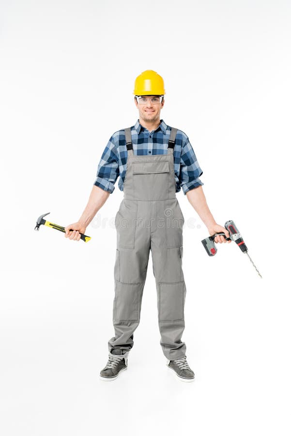 Professional Construction Worker Stock Image - Image of hardhat ...