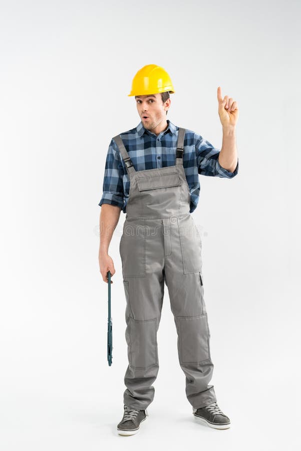 Professional Construction Workers Stock Photo - Image of engineering ...