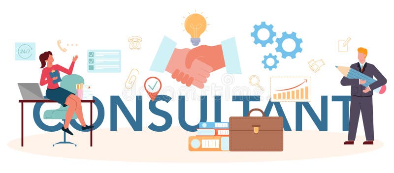 Professional Consultant Typographic Header. Research and Recommendation ...