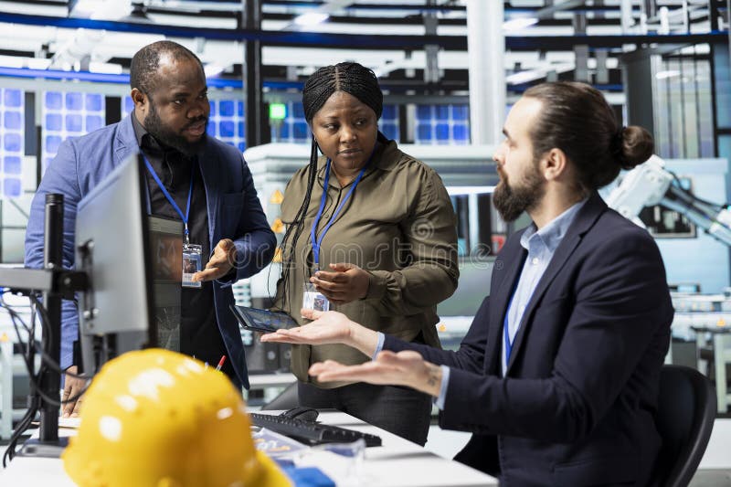 Professional Consultants Engineers Group Evaluate Production Process in ...