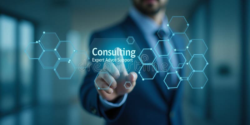 Professional Consulting Services Icon Press Stock Illustration ...