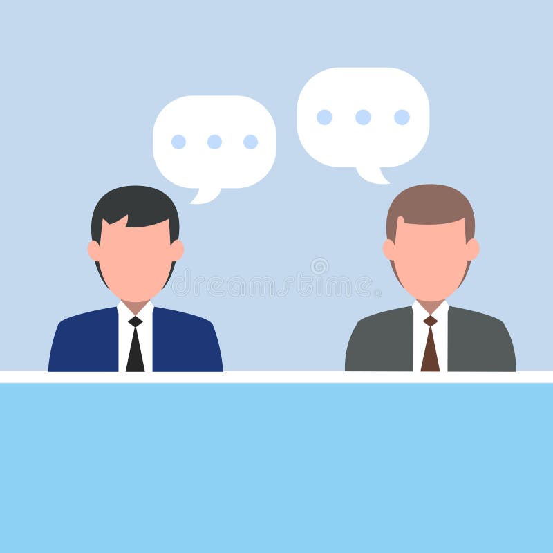 Professional Conversation - Two Business People Man and Man Talking and ...