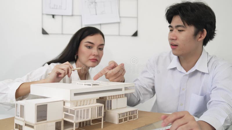 Professional Cooperate Architect Team Checking House Structure ...