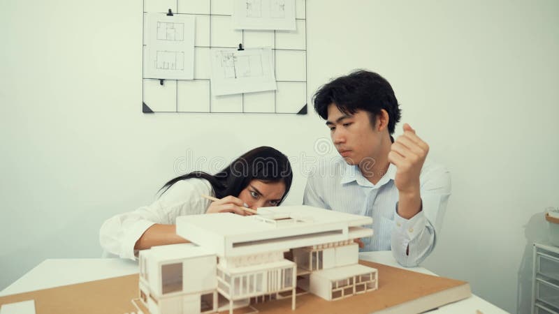 Professional Cooperate Architect Team Checking House Structure ...