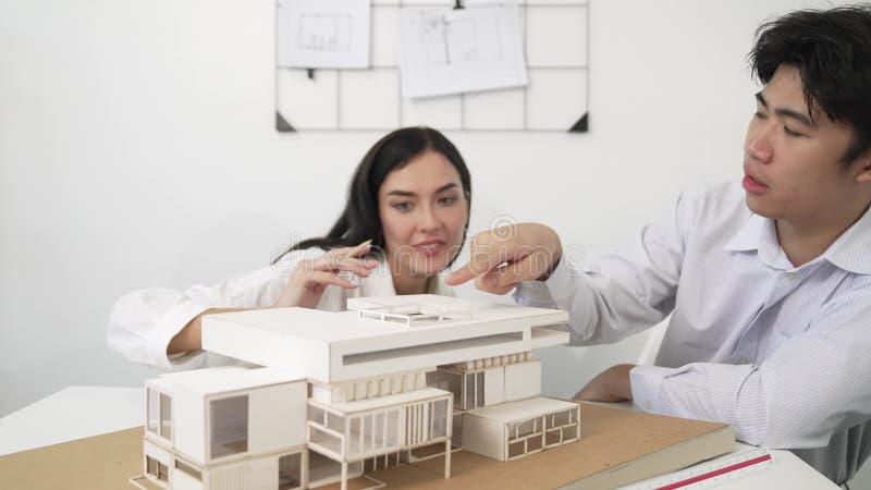 Professional Cooperate Architect Team Checking House Structure ...