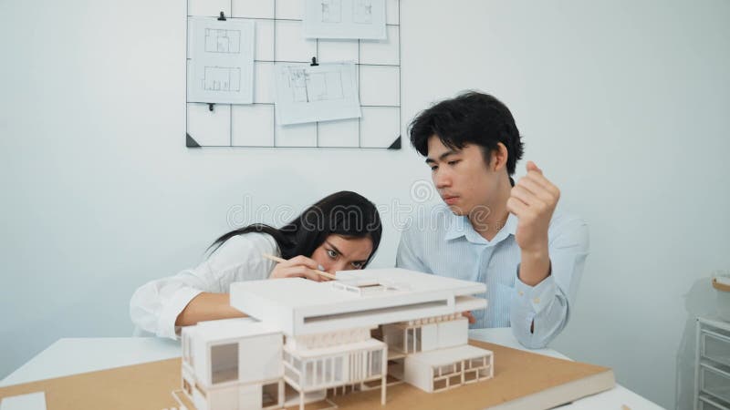 Professional Cooperate Architect Team Checking House Structure ...