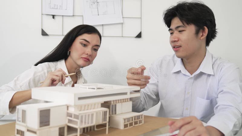 Professional Cooperate Architect Team Checking House Structure ...