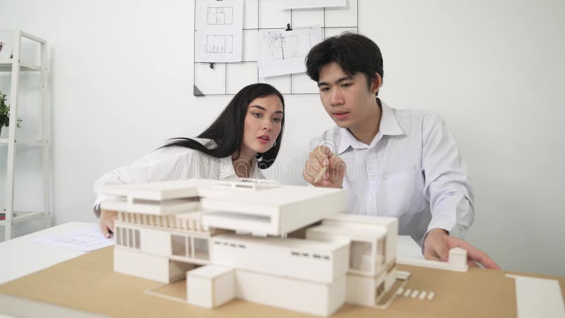 Professional Cooperate Architect Team Checking House Structure ...