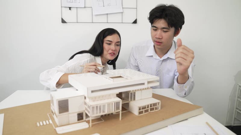 Professional Cooperate Architect Team Checking House Structure ...