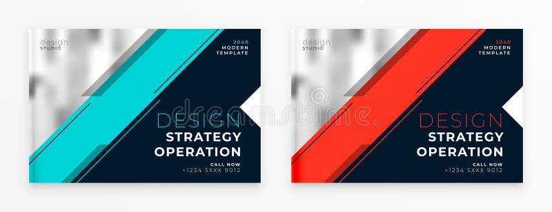 Professional Corporate Brochure Layout for Business Booklet Stock ...