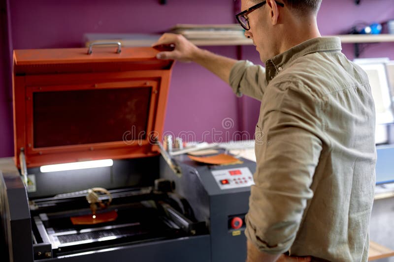 Professional Craftsman Makes High-quality Patterns Stock Image - Image ...
