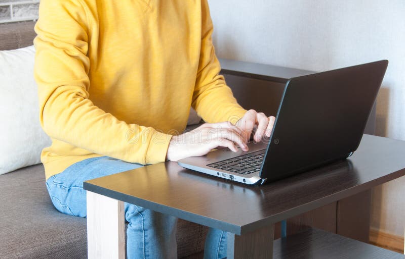Professional Creative Man Sitting at His Desk at Home Office Studio ...