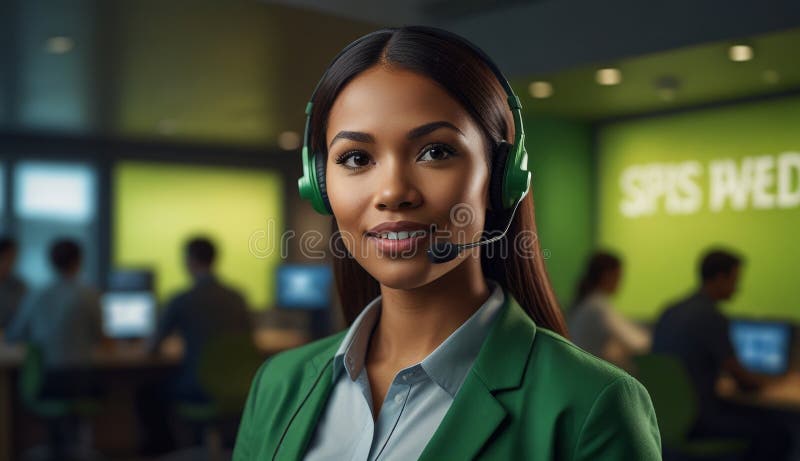 Professional Customer Service Representative Stock Illustration ...