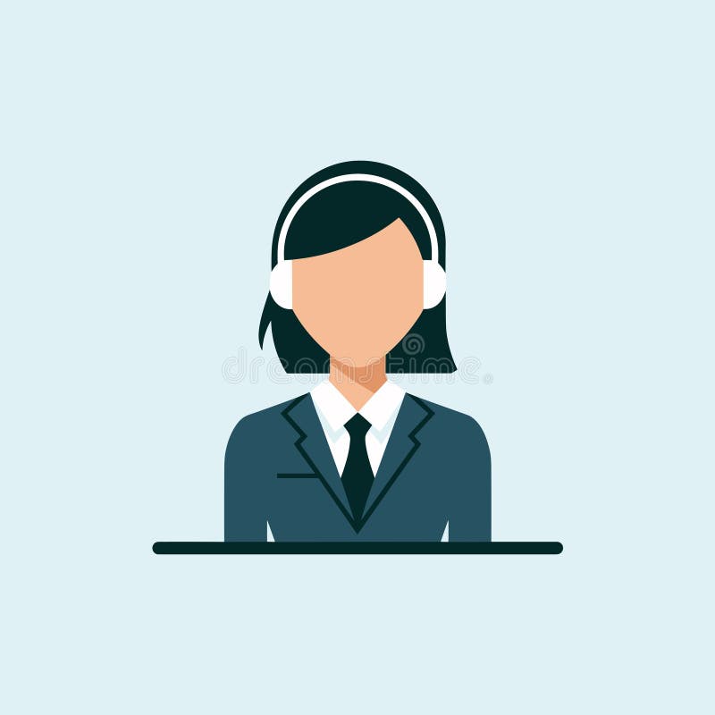 Professional Customer Support Representative Providing Assistance Stock ...