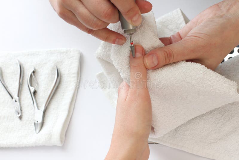 Professional Cuticle Trimming Stock Image - Image of cuticle, saloon ...